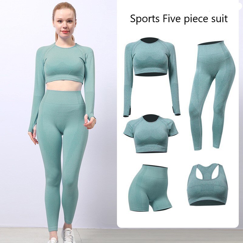 Seamless Yoga Workout Set 5pcs – YOGADEPT